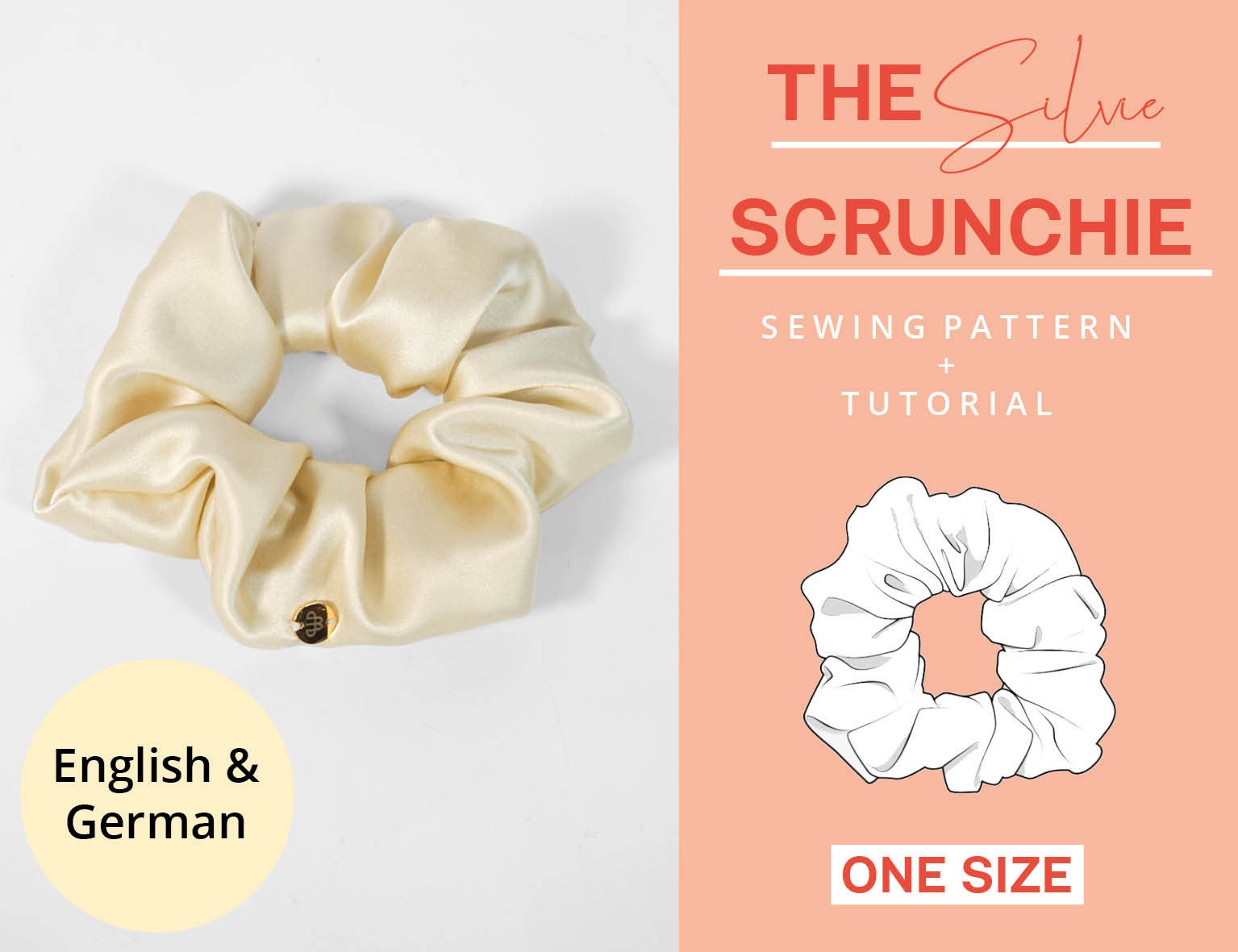 Scrunchie Digital PDF Sewing Pattern | Instant Download | Beginner ...