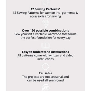 Sewing Pattern Bundle Capsule Wardrobe PDF | Sew Your Own Wardrobe | Easy Basic Patterns for ...