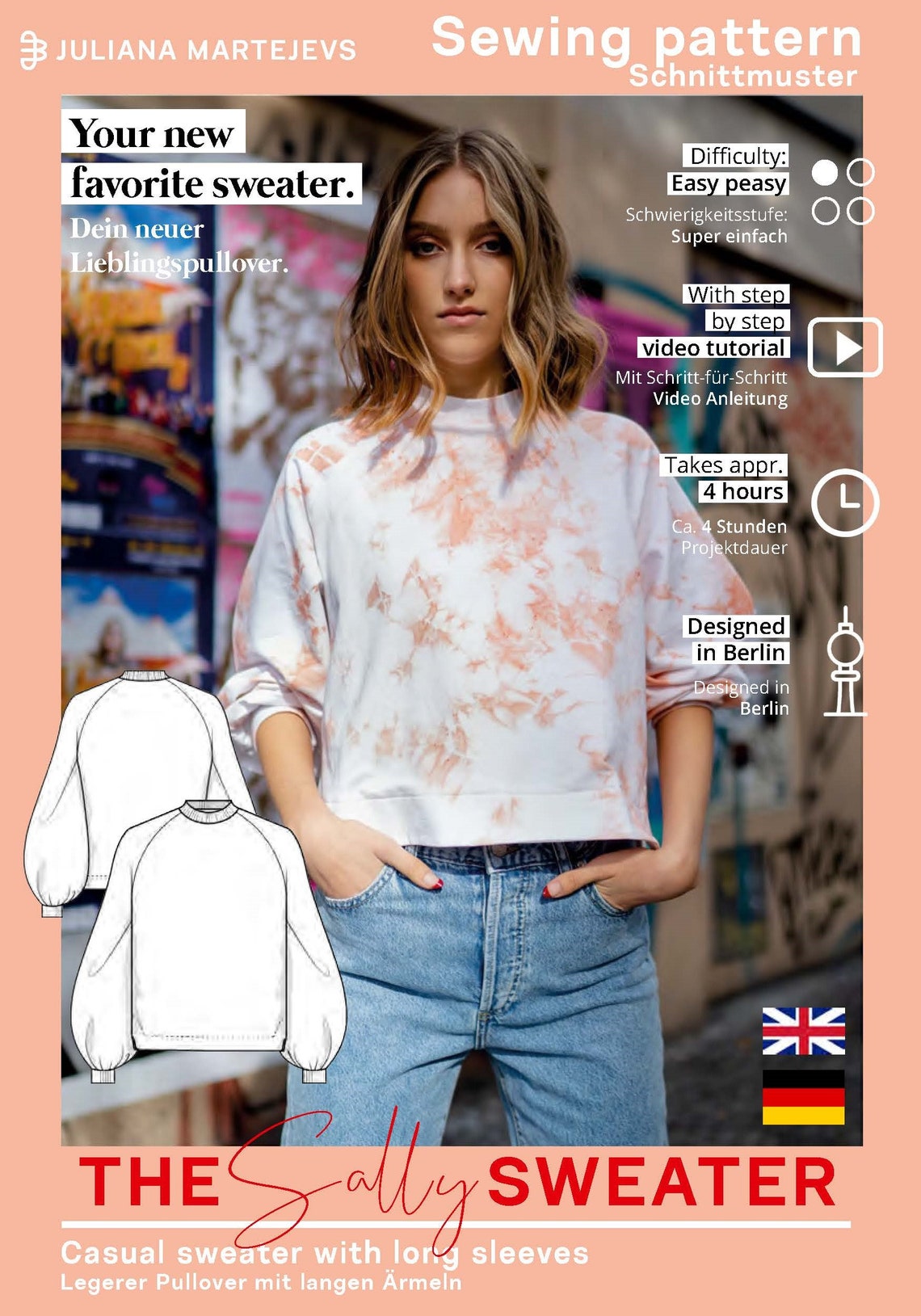 Sweater Sewing Pattern PDF | XS-XXXL | Instant Download | Beginner ...