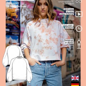 Sweater Sewing Pattern PDF | XS-XXXL | Instant Download | Beginner ...