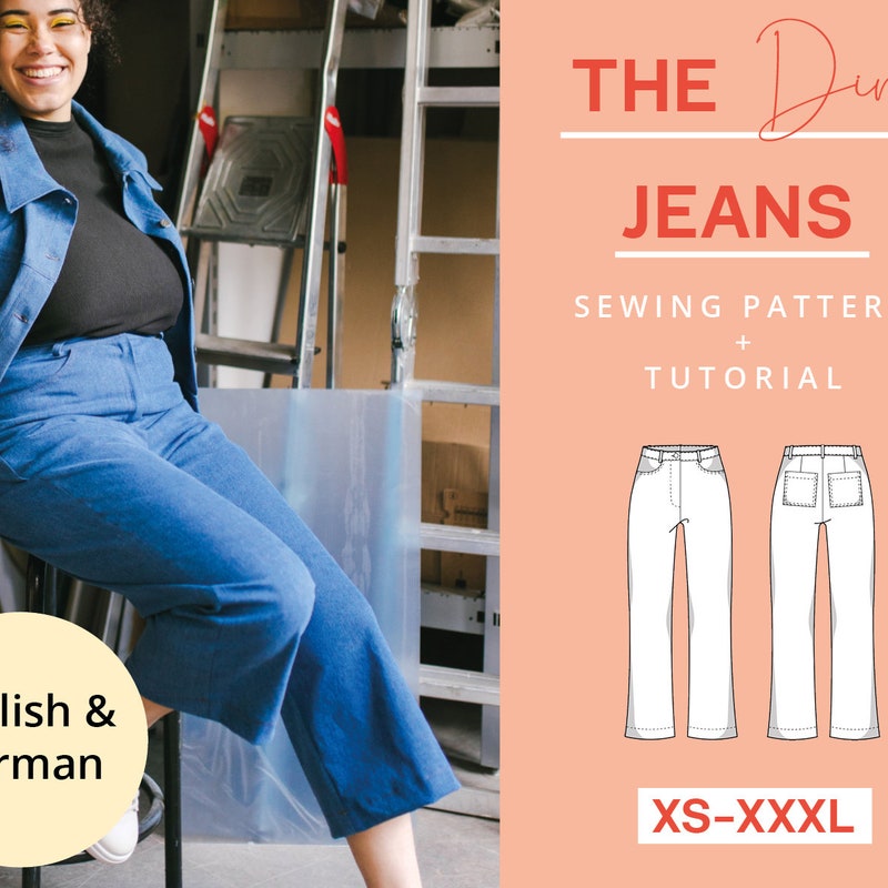 Jeans Pants Pattern - Etsy