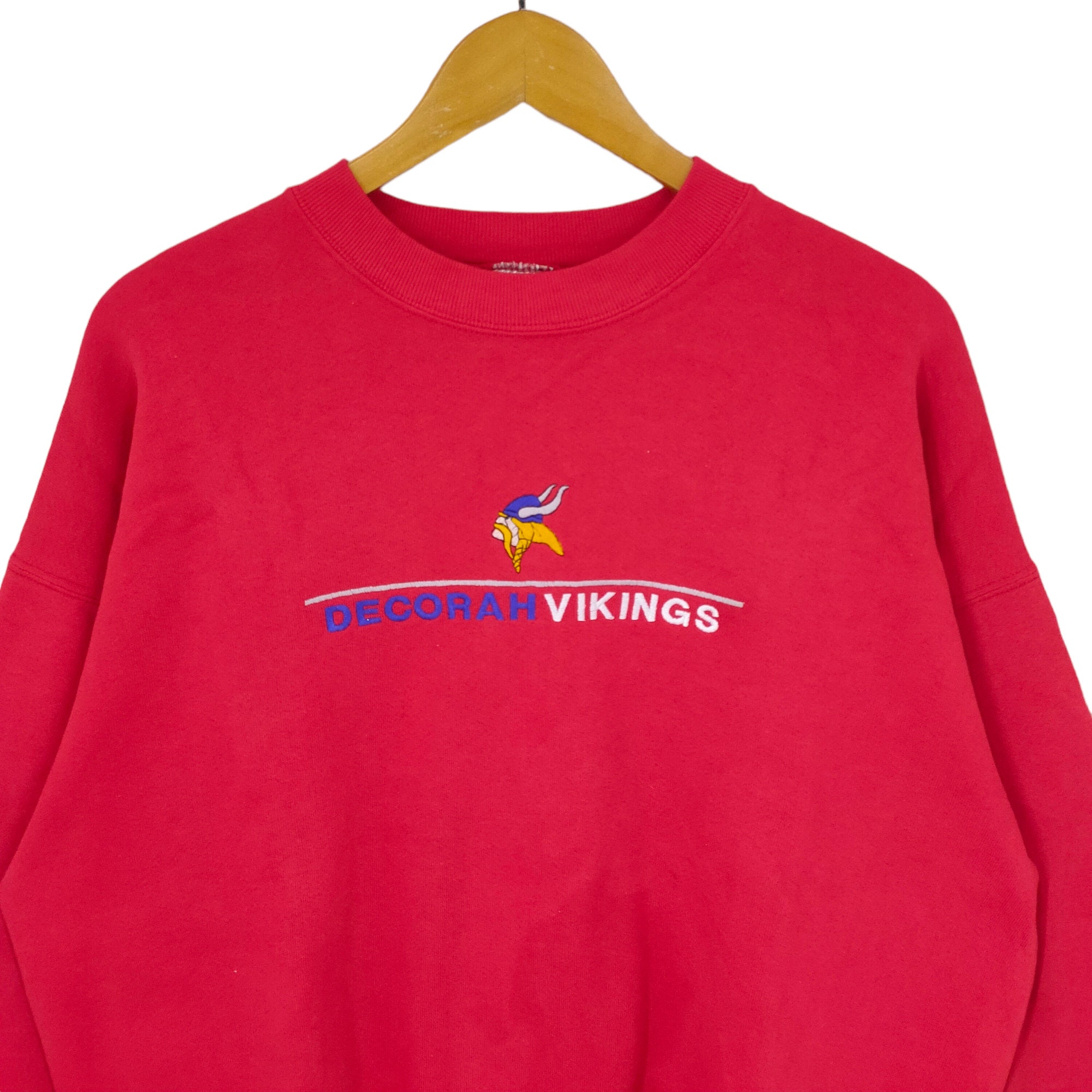Y2K Decorah Vikings Football Crewneck Sweatshirt X-large Vintage Fruit ...