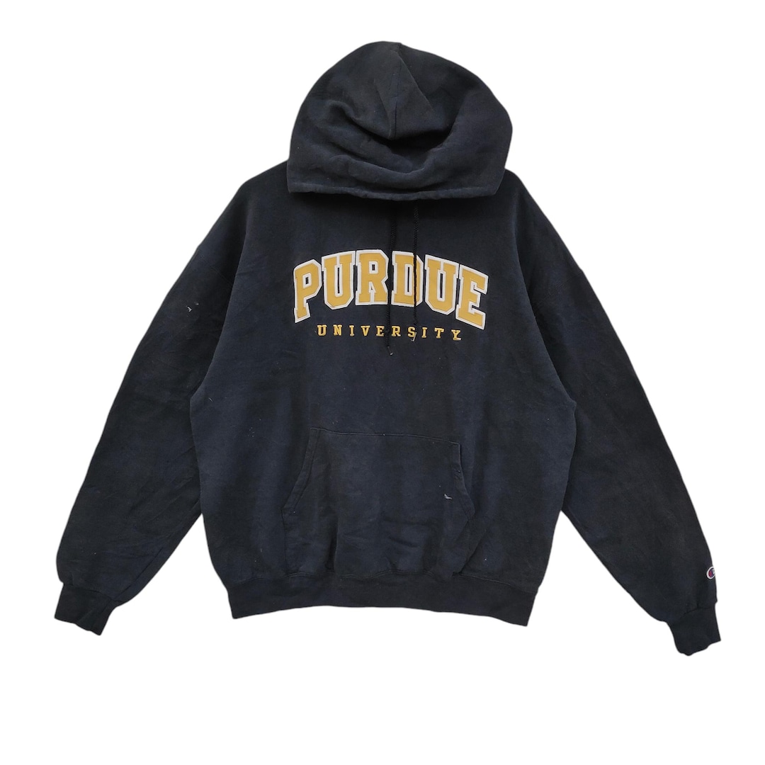 Purdue University Hoodie Sweatshirt X-large Vintage Champion Embroidery ...
