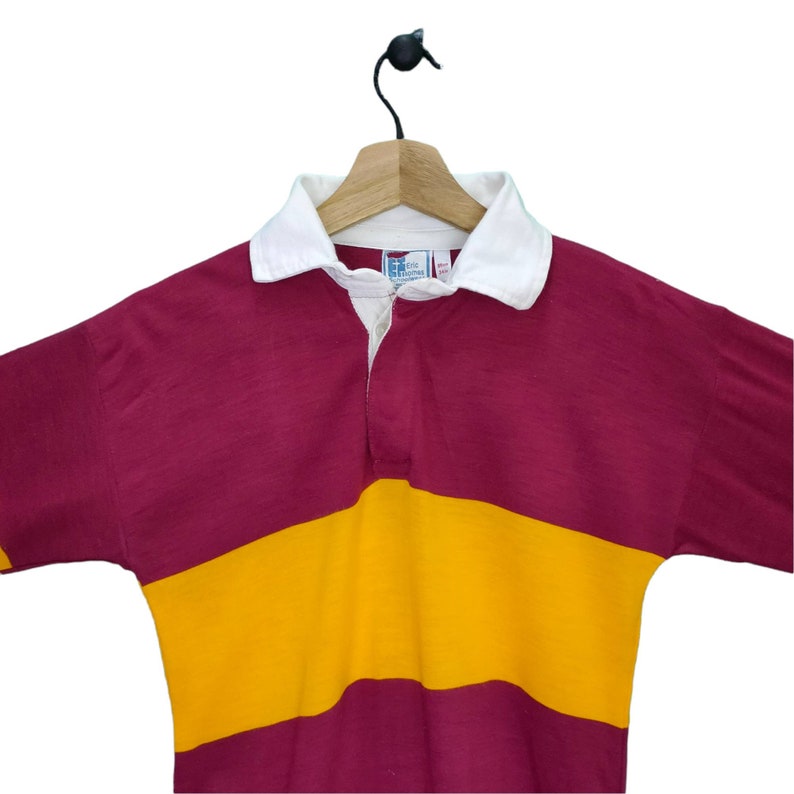 Eric Thomas Polo Shirt Vintage Rugby Stripes Shirt Red - Etsy