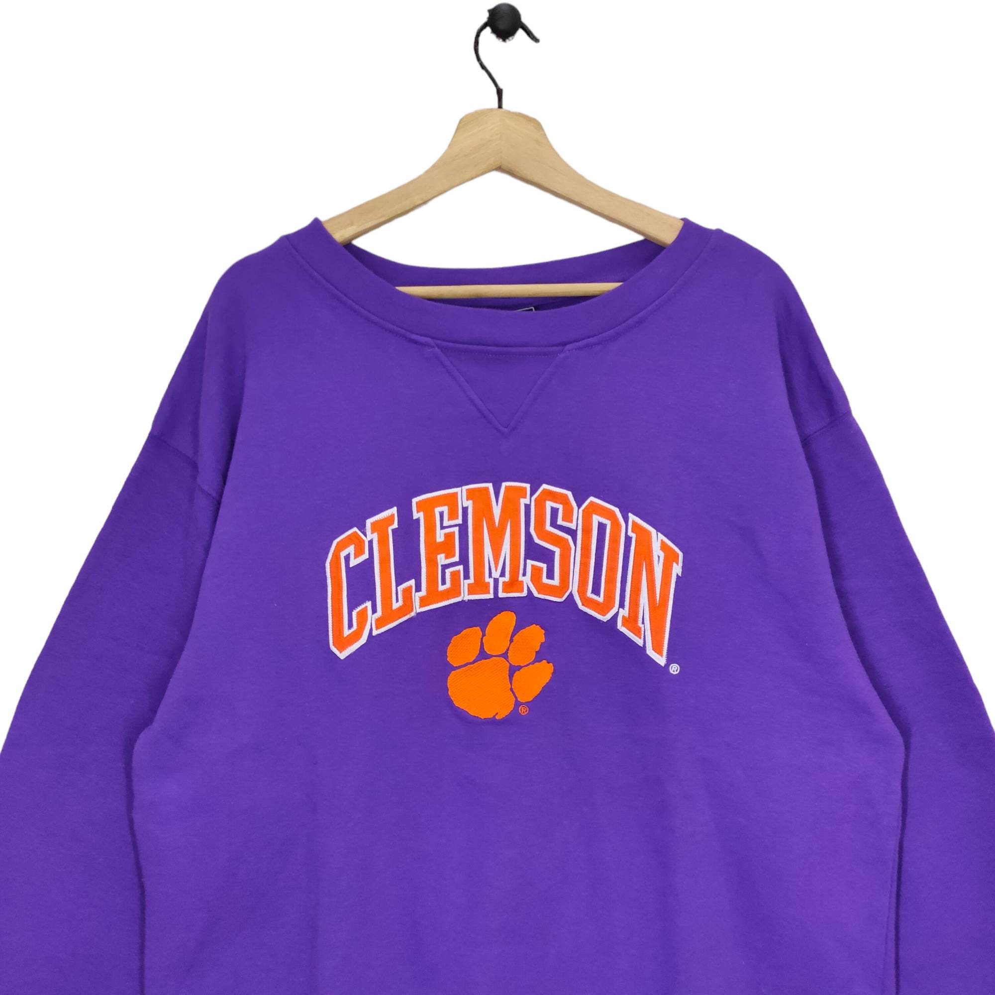 Y2k Clemson Tigers Football Crewneck Large Vintage Clemson University ...