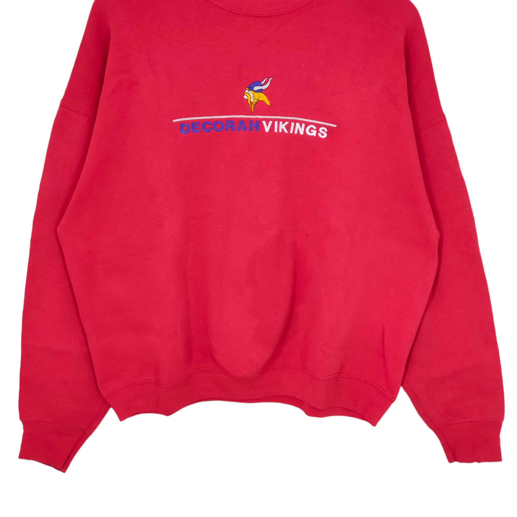 Y2K Decorah Vikings Football Crewneck Sweatshirt X-large Vintage Fruit ...