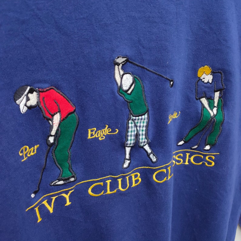 90s Golf Classic Sweater Medium Vintage IVY Club Classic Embroidery ...