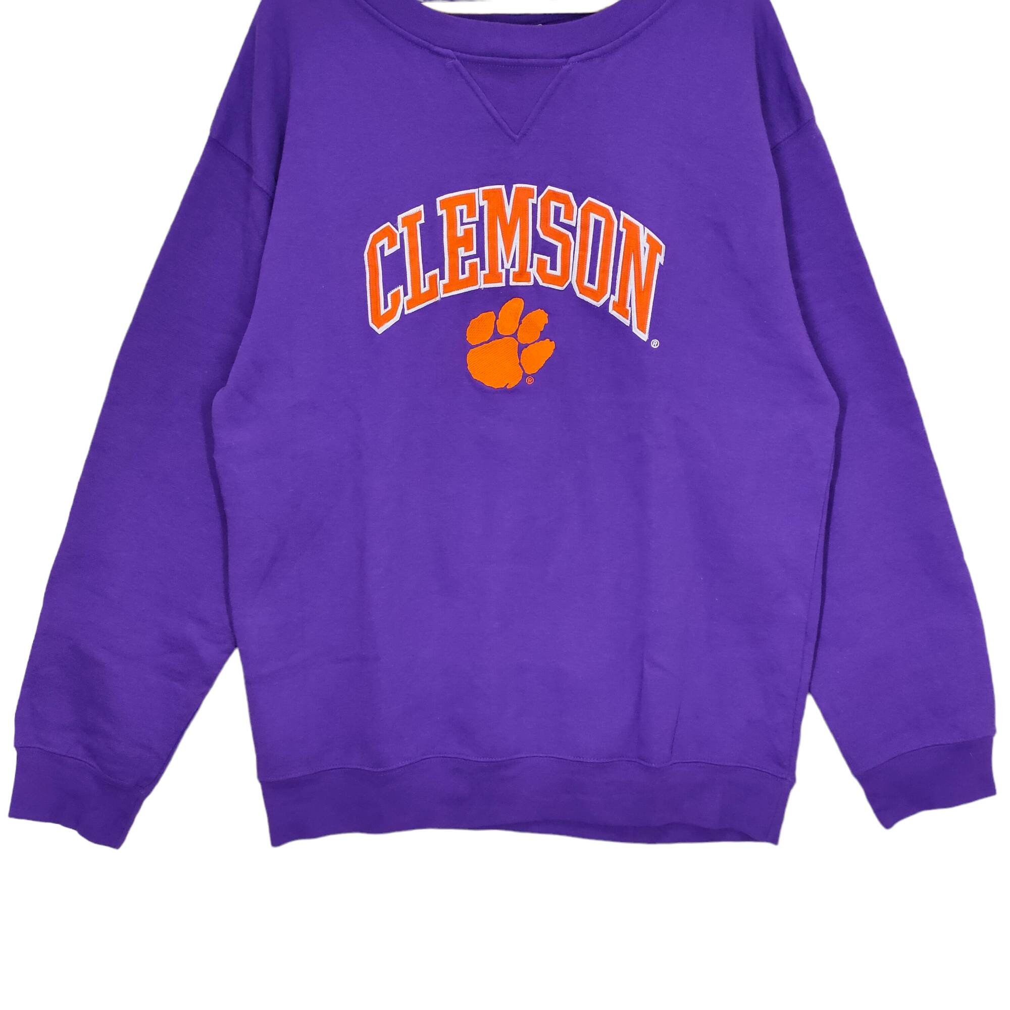 Y2k Clemson Tigers Football Crewneck Large Vintage Clemson University ...