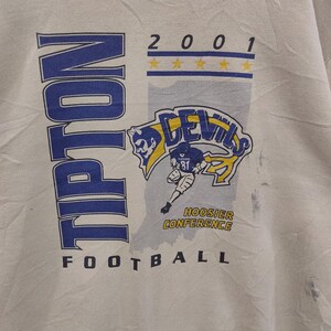Y2K Tipton Blue Devils Football Sweatshirt Large Vintage High School ...