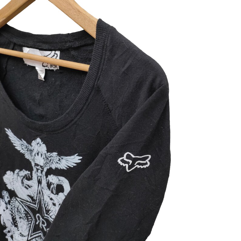 Vtg FOX Racing Raglan Sweatshirt Medium Vintage 00s Fox Racing Sweater ...