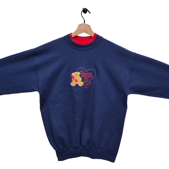 90s Mccc Sportswear Heart Embroidery Sweatshirt Mediu… - Gem