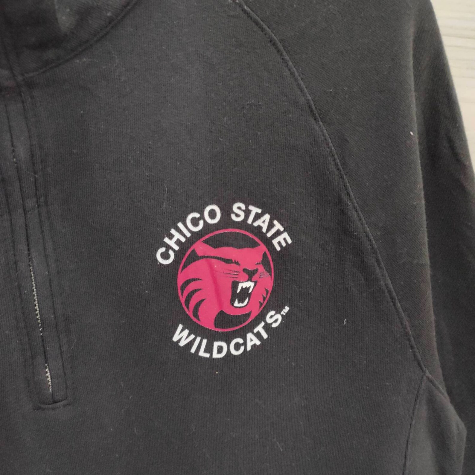 Chico State Wildcats Sweater Quarter Zip Medium Vintage California ...