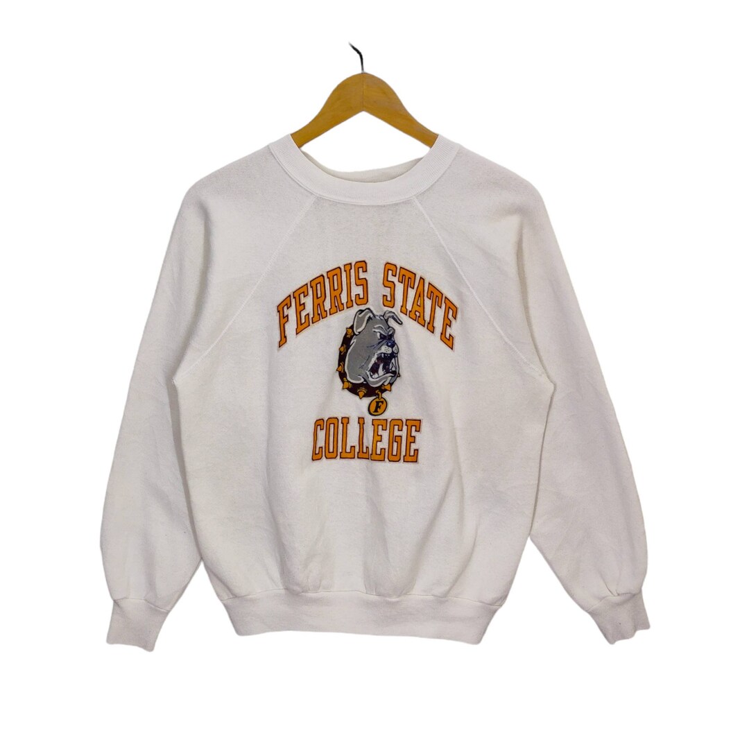 Vtg 80s Ferris State College Raglan Sweatshirt Medium Vintage Champion ...