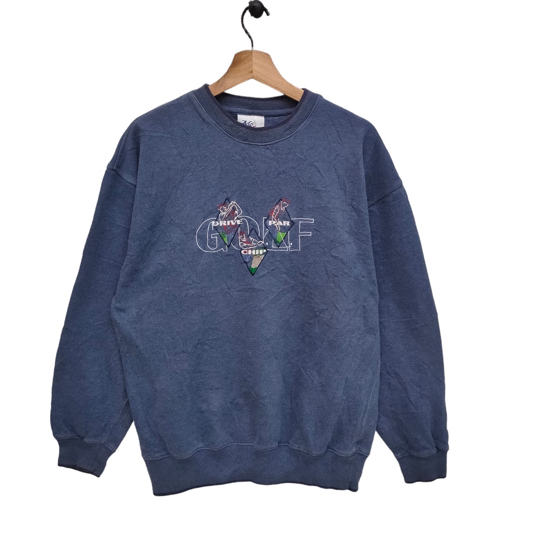 90s Golf Sweatshirt Large Vintage Mccc Sport Golf Embroidery Sweater ...