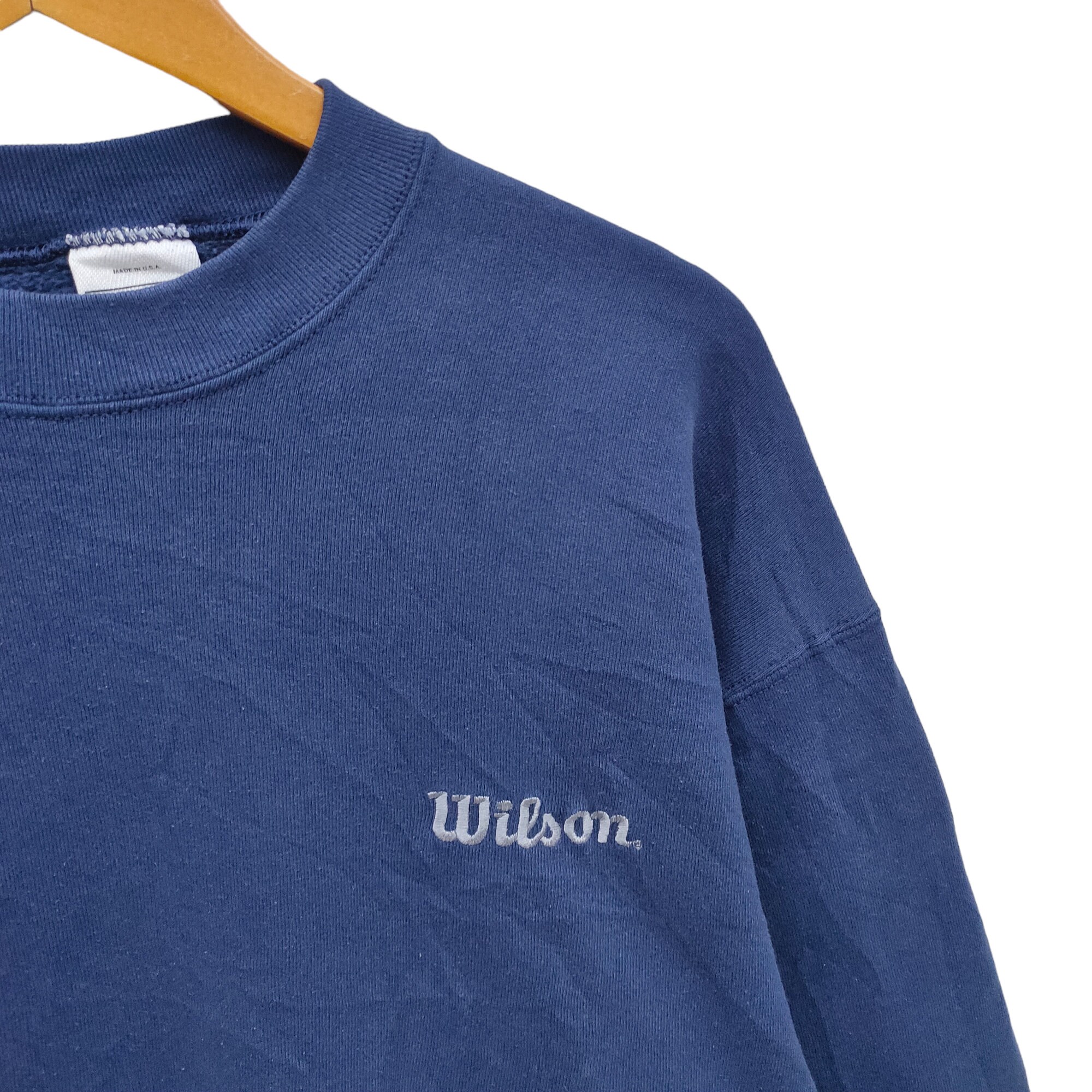 90s Wilson Sweatshirt Vintage Wilson Embroidery Sweater Jumper Crewneck ...