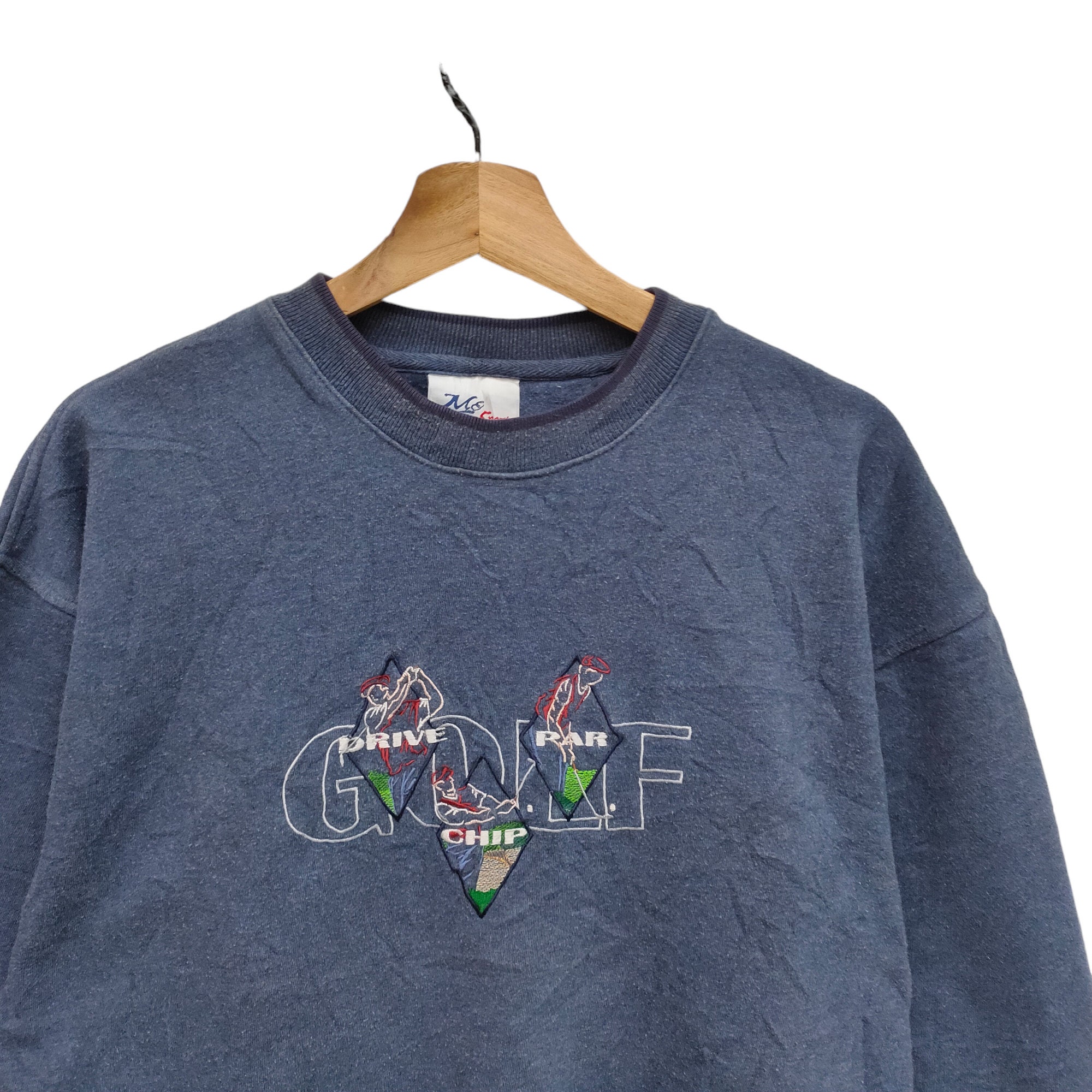 90s Golf Sweatshirt Large Vintage Mccc Sport Golf Embroidery Sweater ...