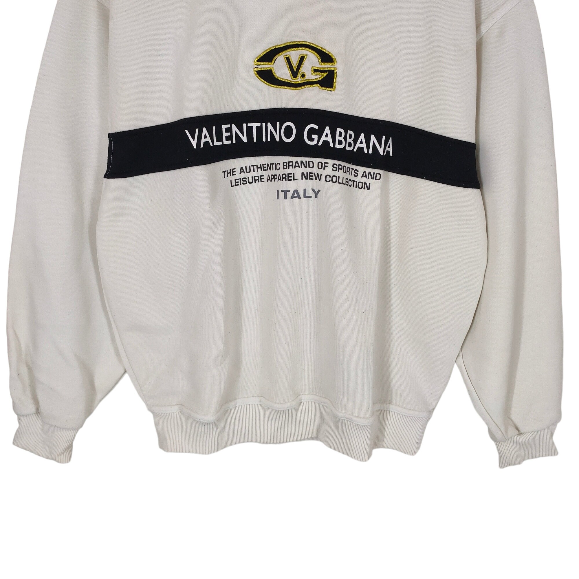90s Valentino Gabbana Sweatshirt Medium Vintage Valentino 90s Valentino Gabbana Sweatshirt Medium Vintage Valentino