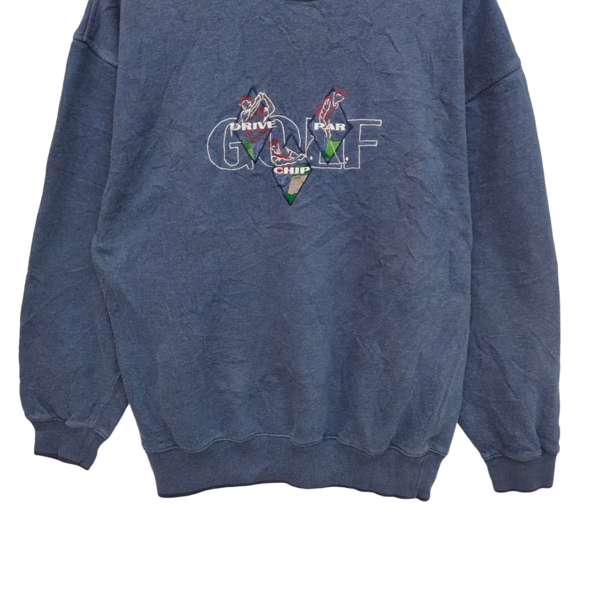 90s Golf Sweatshirt Large Vintage Mccc Sport Golf Embroidery Sweater ...