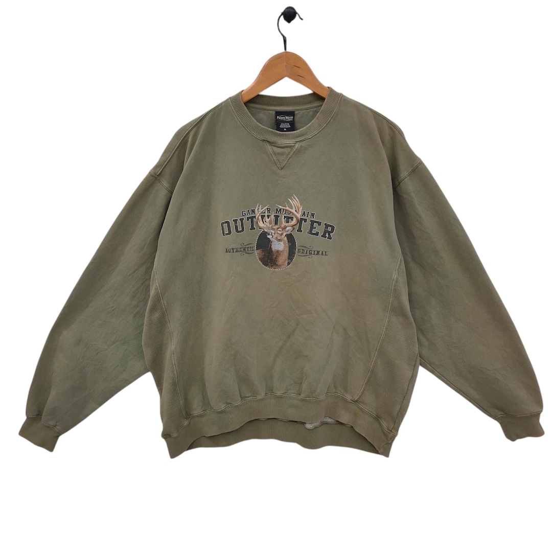 Y2K Buck Whitetail Deer Hunting Crewneck Sweatshirt X-large Vintage ...