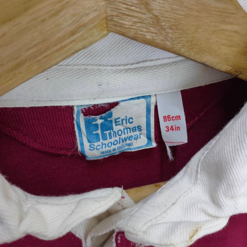 Eric Thomas Polo Shirt Vintage Rugby Stripes Shirt Red - Etsy