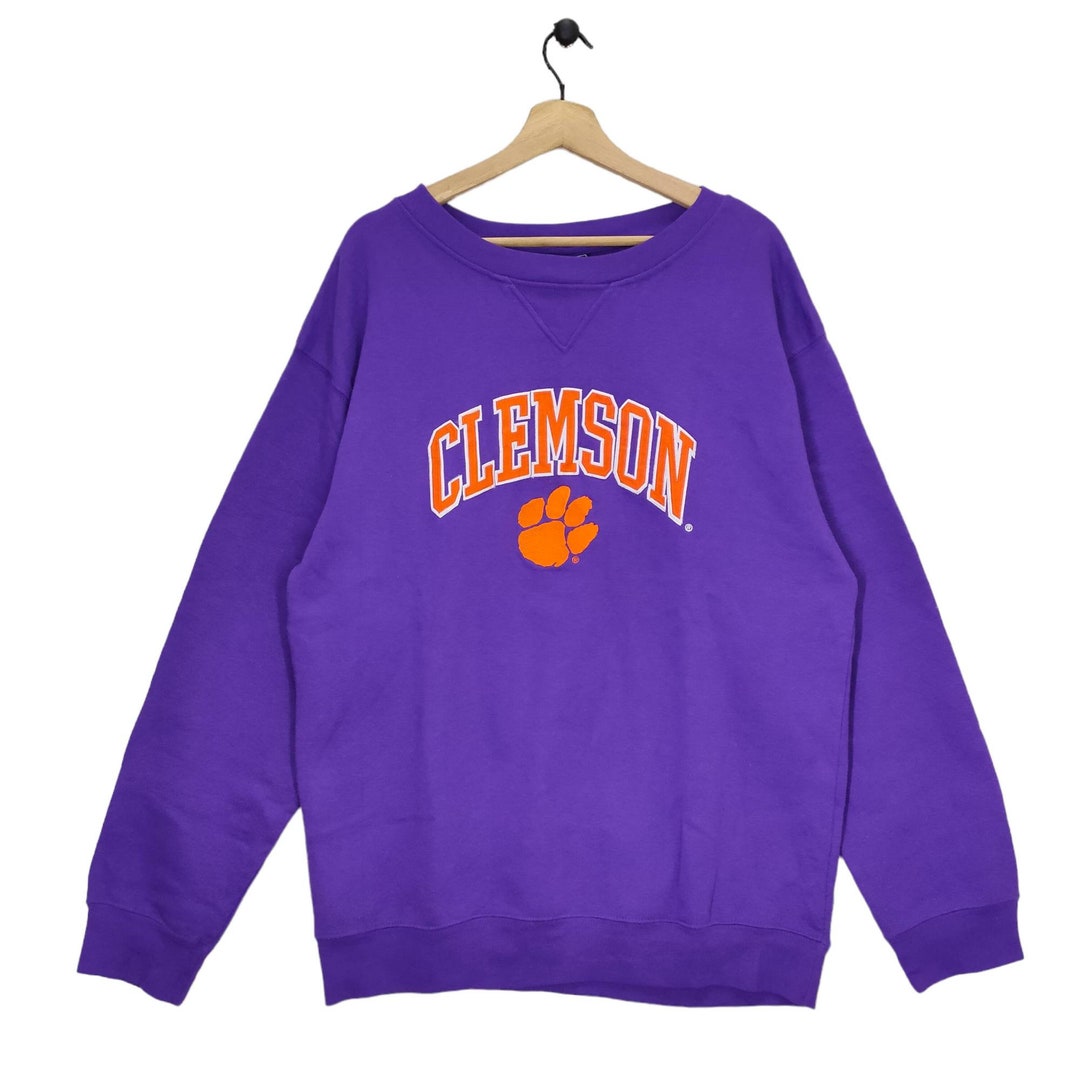 Y2k Clemson Tigers Football Crewneck Large Vintage Clemson University ...