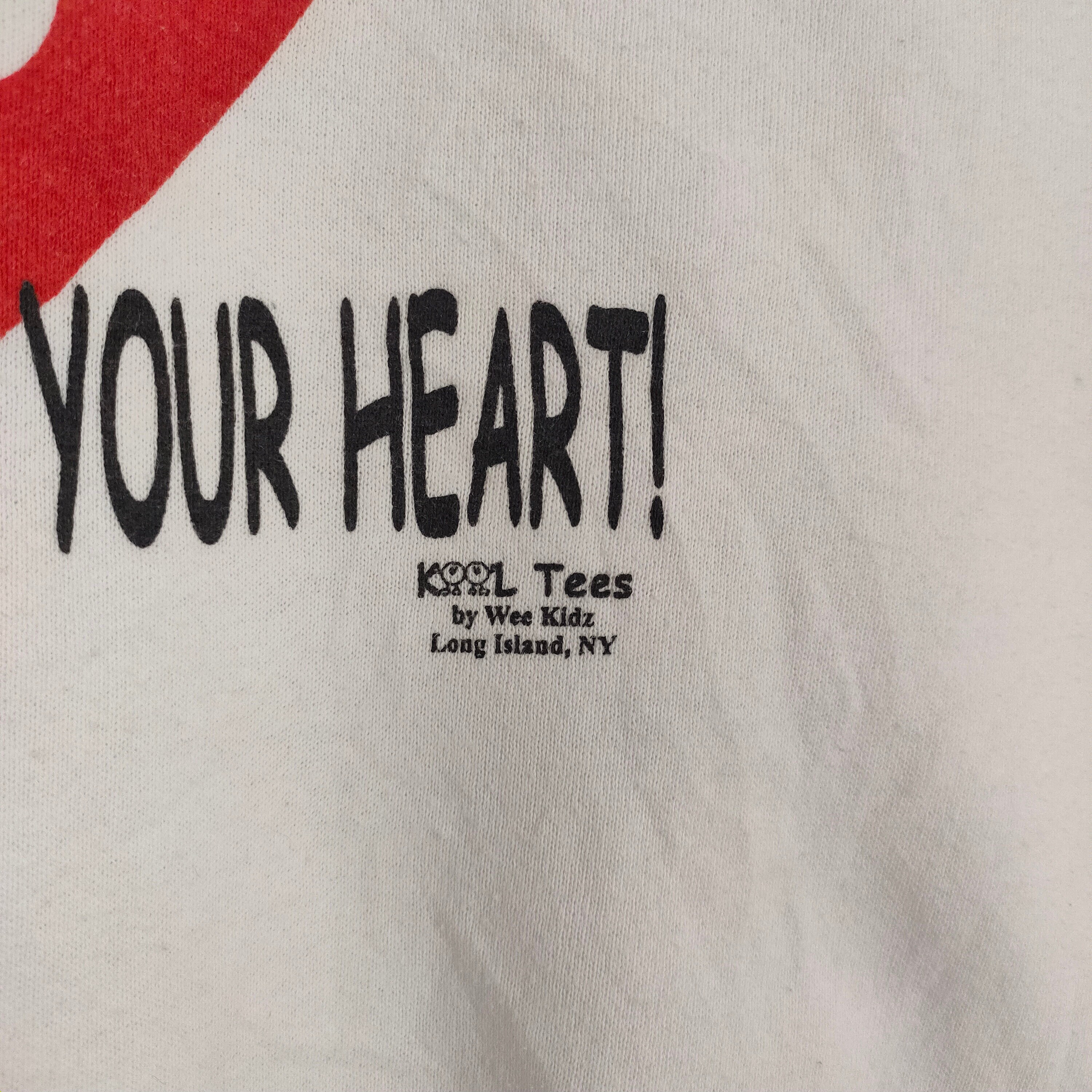 Y2K Cats Leave Paw Prints on Your Heart Crewneck Large Vintage Fruit of ...
