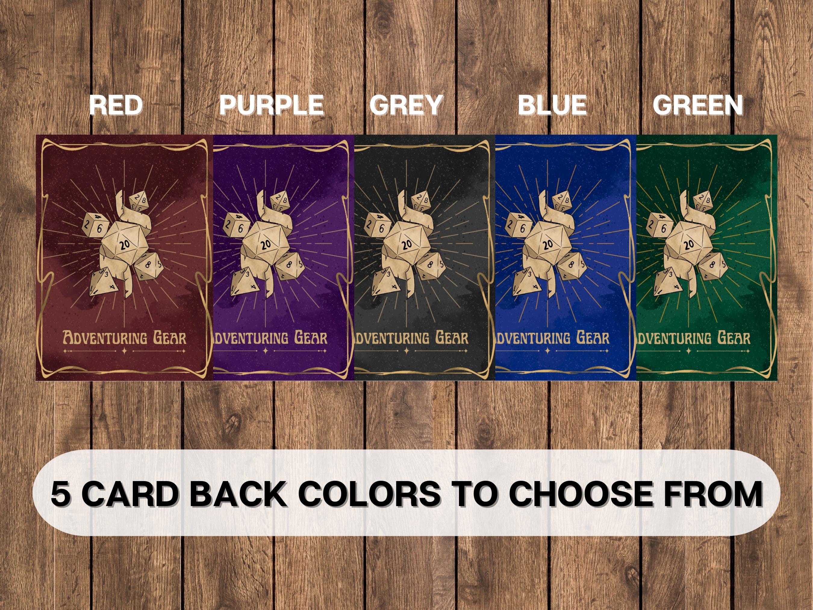 Dnd Diplomat's Pack Item Equipment Cards, Dungeons and Dragons ...