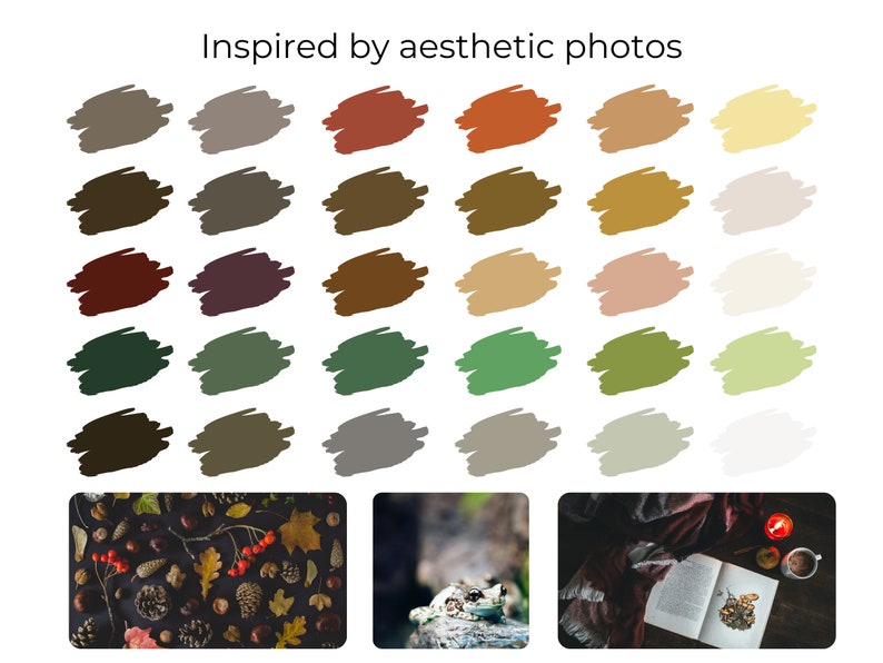 Goblincore Aesthetic Procreate Palette 30 Swatches Color - Etsy