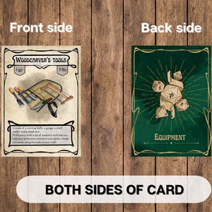 Dnd Artisan Tools, Supplies and Kits Equipment Cards, Dungeons and ...