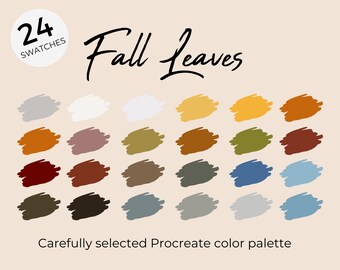 Procreate Fall Color Palette Procreate Fall Palette 30 Fall - Etsy