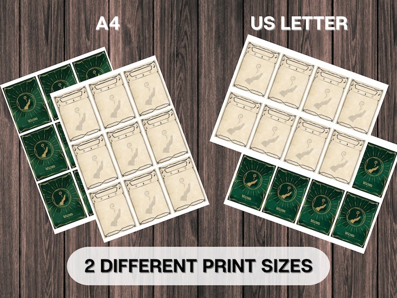 Dnd Empty Fillable Spell Cards Bundle, Dungeons and Dragons Printable ...