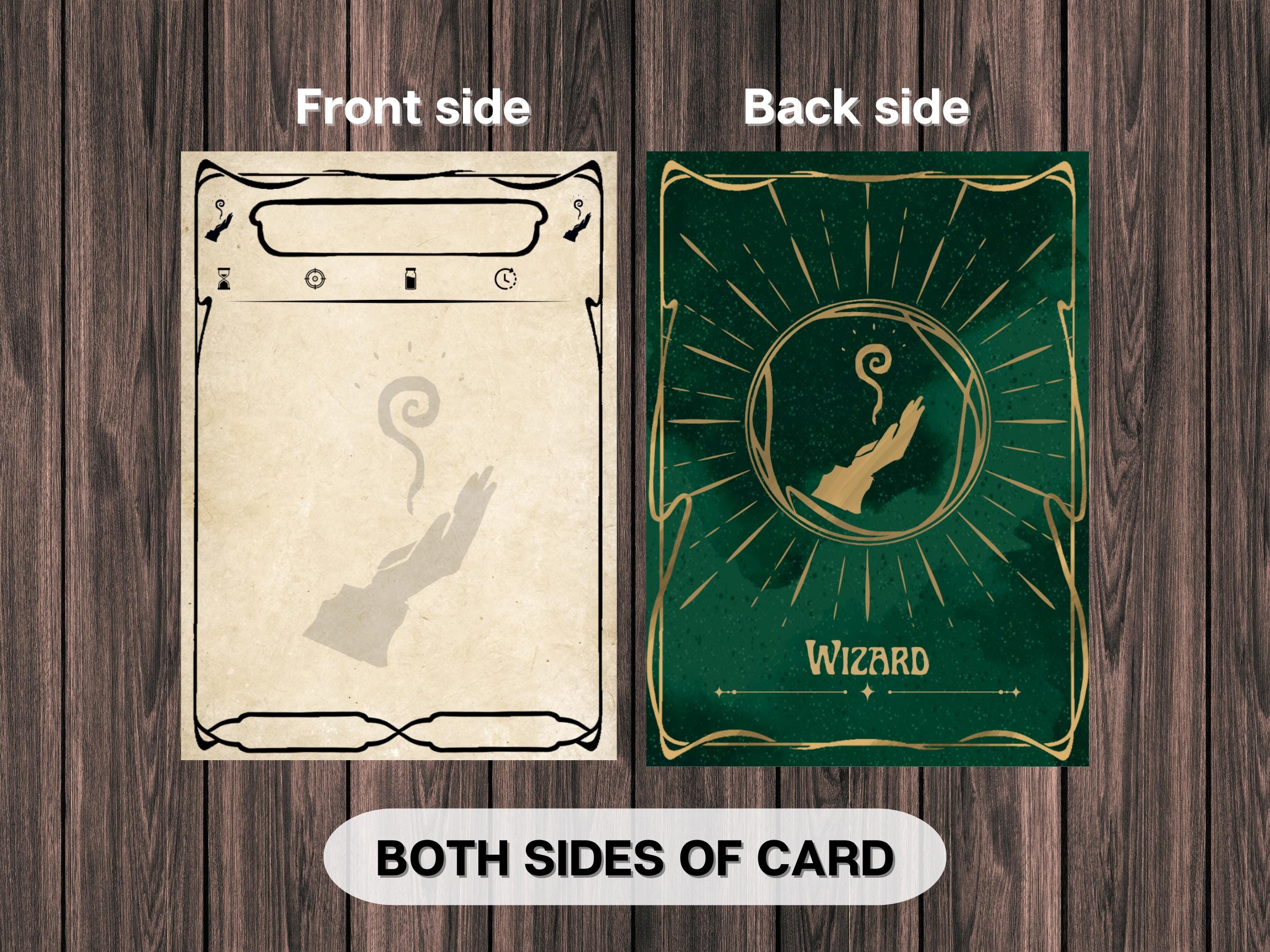 Dnd Empty Fillable Spell Cards Bundle, Dungeons and Dragons Printable ...