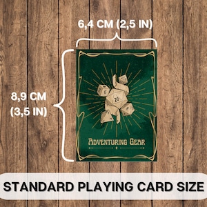 Dnd Dungeoneer's Pack Item Equipment Cards, Dungeons and Dragons ...