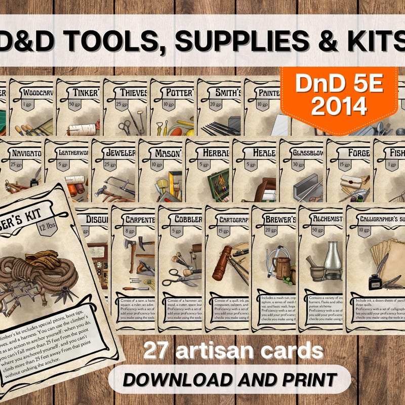 Dnd 5e artisan’s tools - Etsy.de