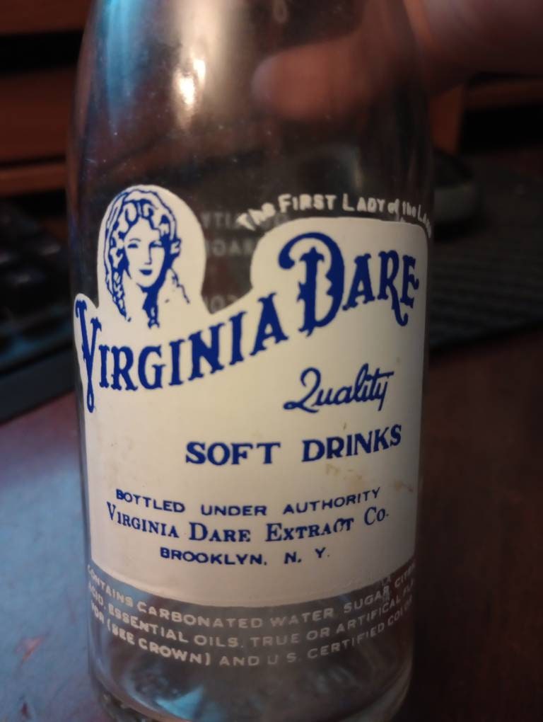 Virginia Dare Soft Drink Bottle - Etsy