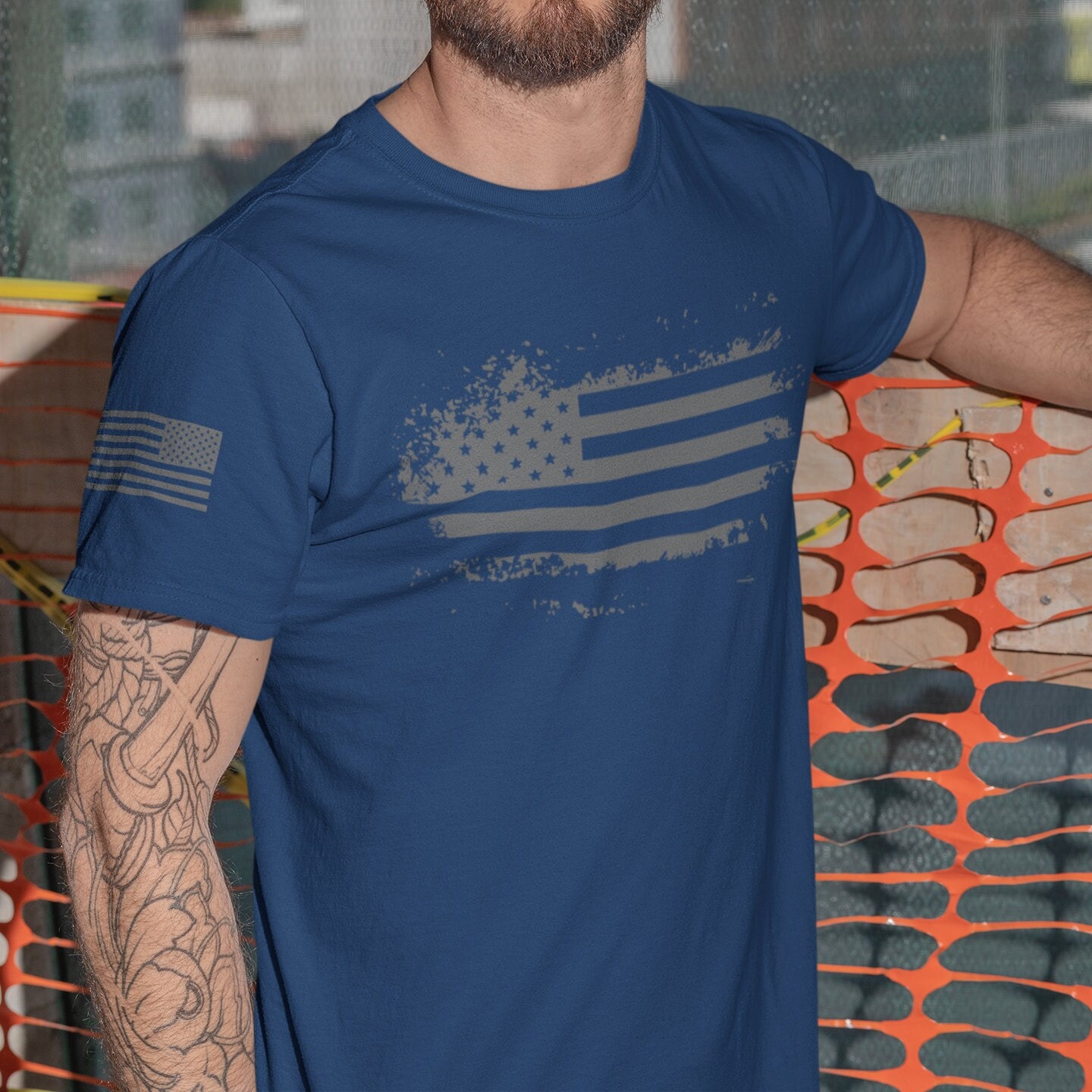 Patriotic American Shirt, 4th of July Shirt, Distressed American Flag ...