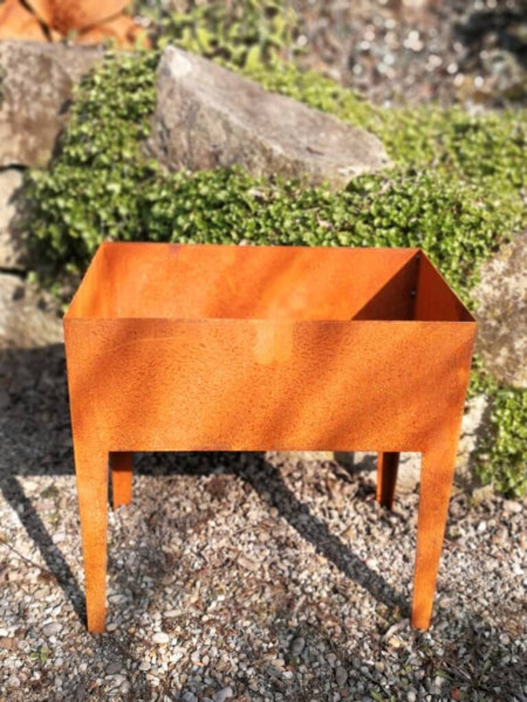 Patina Plant Pot Rectangular, on Feetgarden Decoration Plant Basket ...