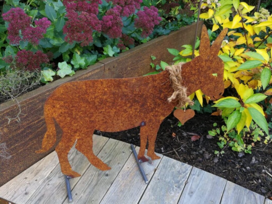 Edelrost Donkey on Crossbar - Etsy