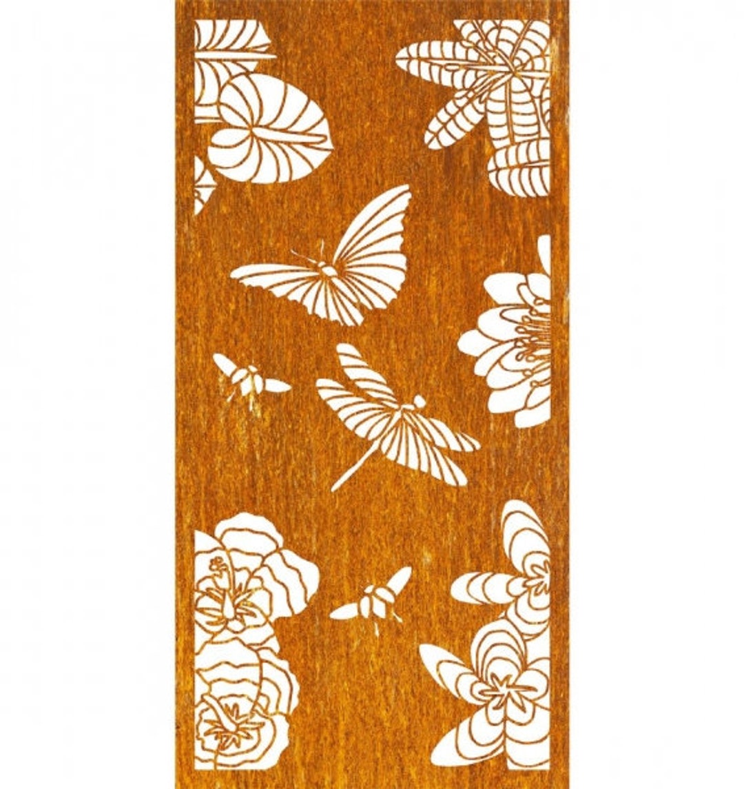 Edelrost Screen Dragonfly and Butterflies Windscreen Screen - Etsy