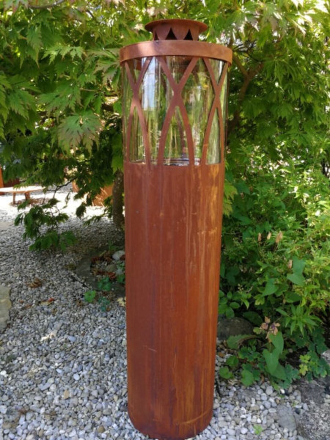 Stainless Rust Lantern Helios Garden Decoration Rust Garden - Etsy