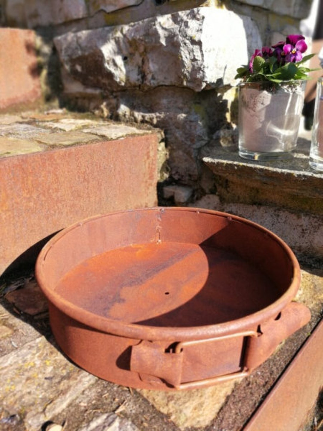 Patina Plant Bowl Baking Mold Garden Decoration Plant Basket Plants ...