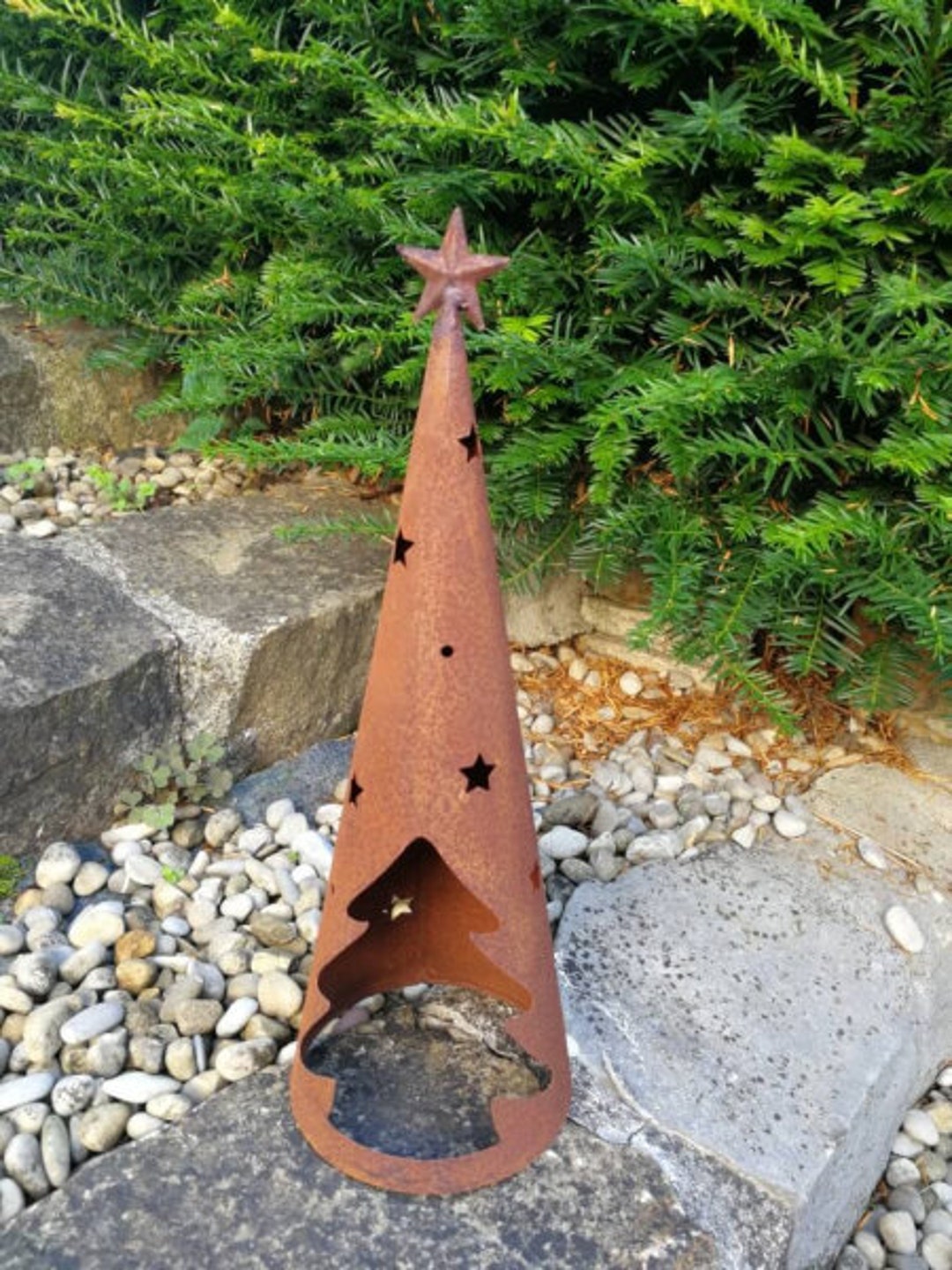 Rust Lantern Tipi Garden Decoration Rust Decoration Metal Lantern - Etsy