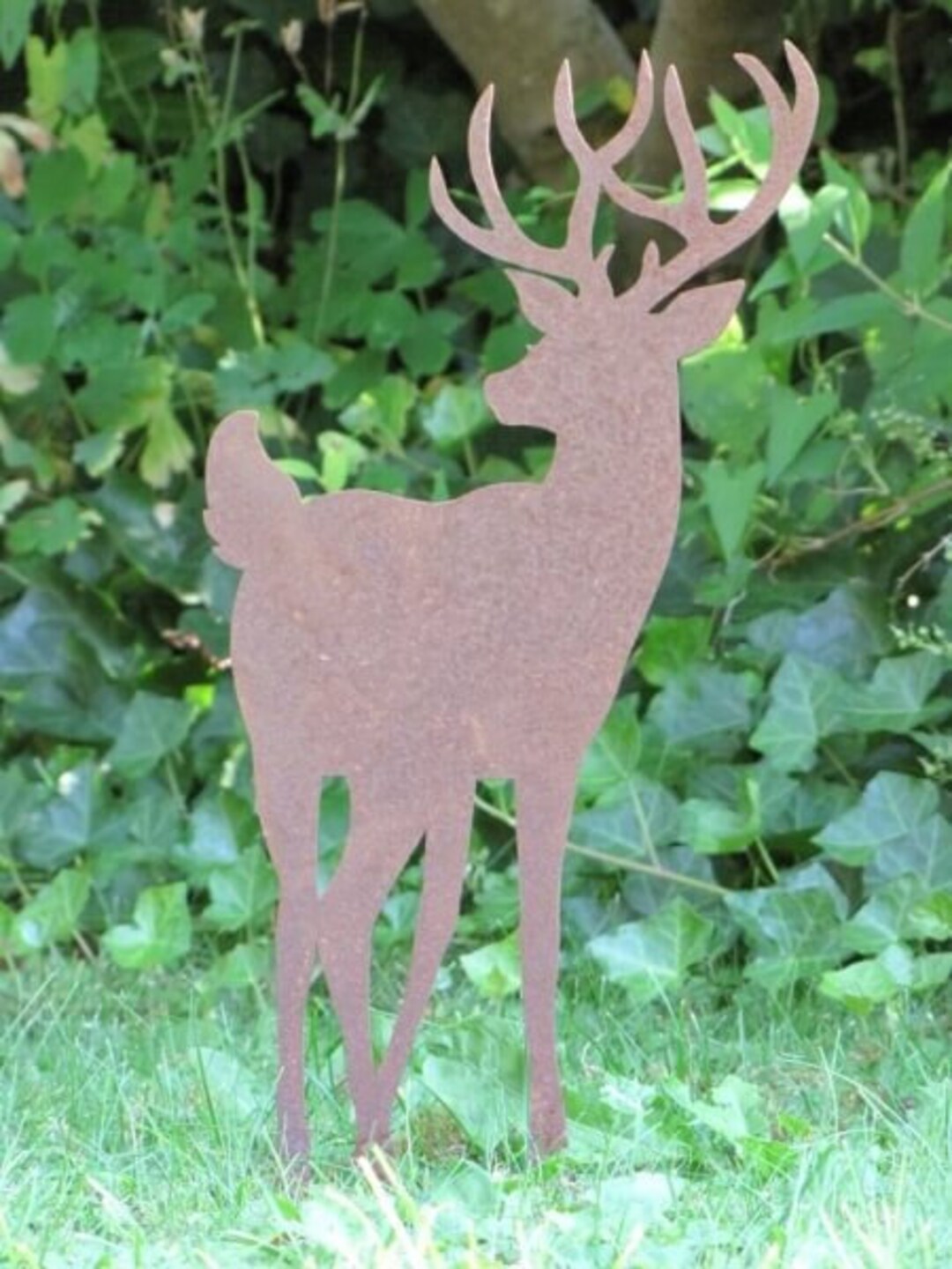 Noble Rust Deer Standing Upright 38 Cm Garden Decoration Animal Figure ...