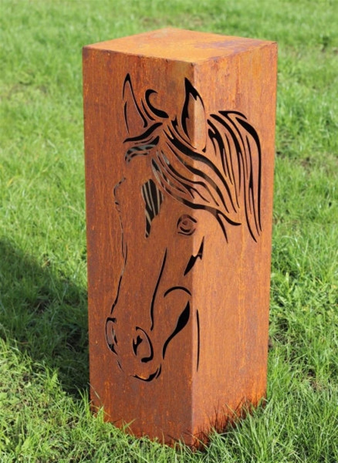 Patina Decorative Column Horse Rust Column Plant Column Garden ...