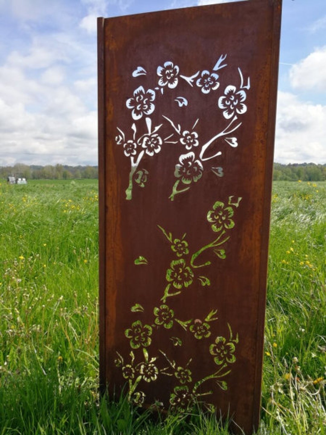 Patina Rust Screen Hanami Garden Decoration Rust Rust Decoration Garden ...