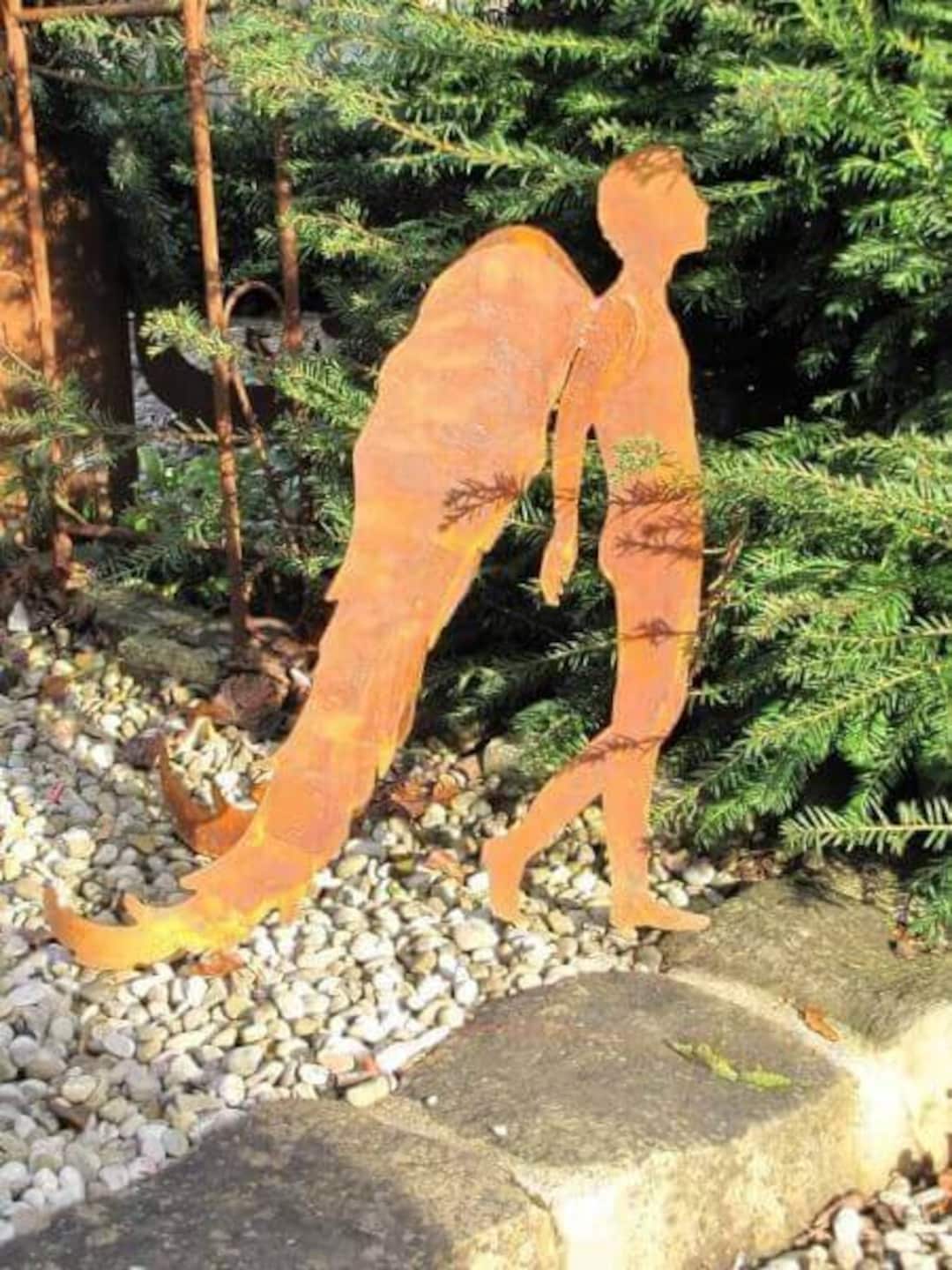 Edelrost Engel Rafael, 40 Cm Garden Decoration Rust Rust Angel ...