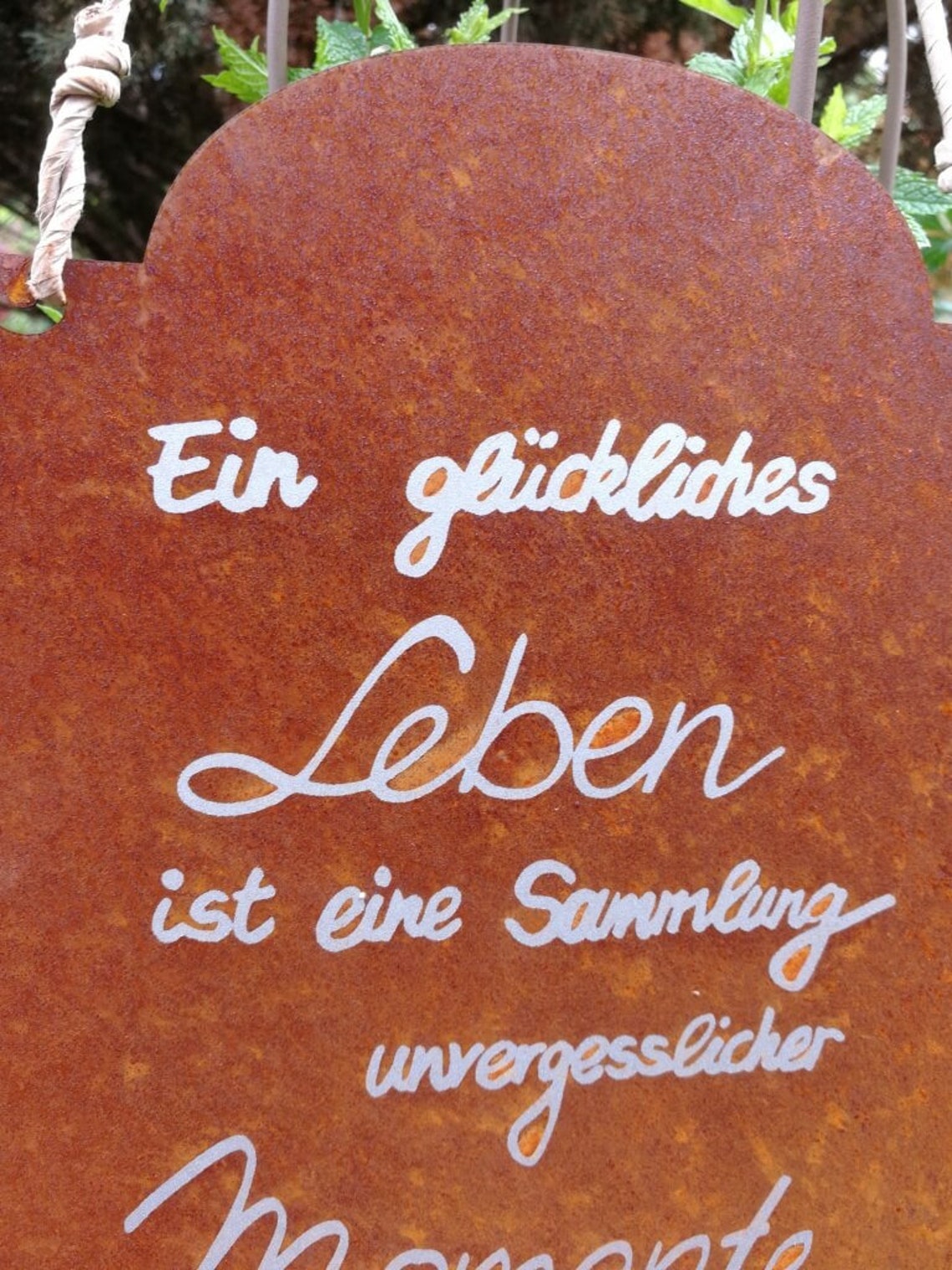 Edelrost Poetry Table moments Rust Shield Metal - Etsy