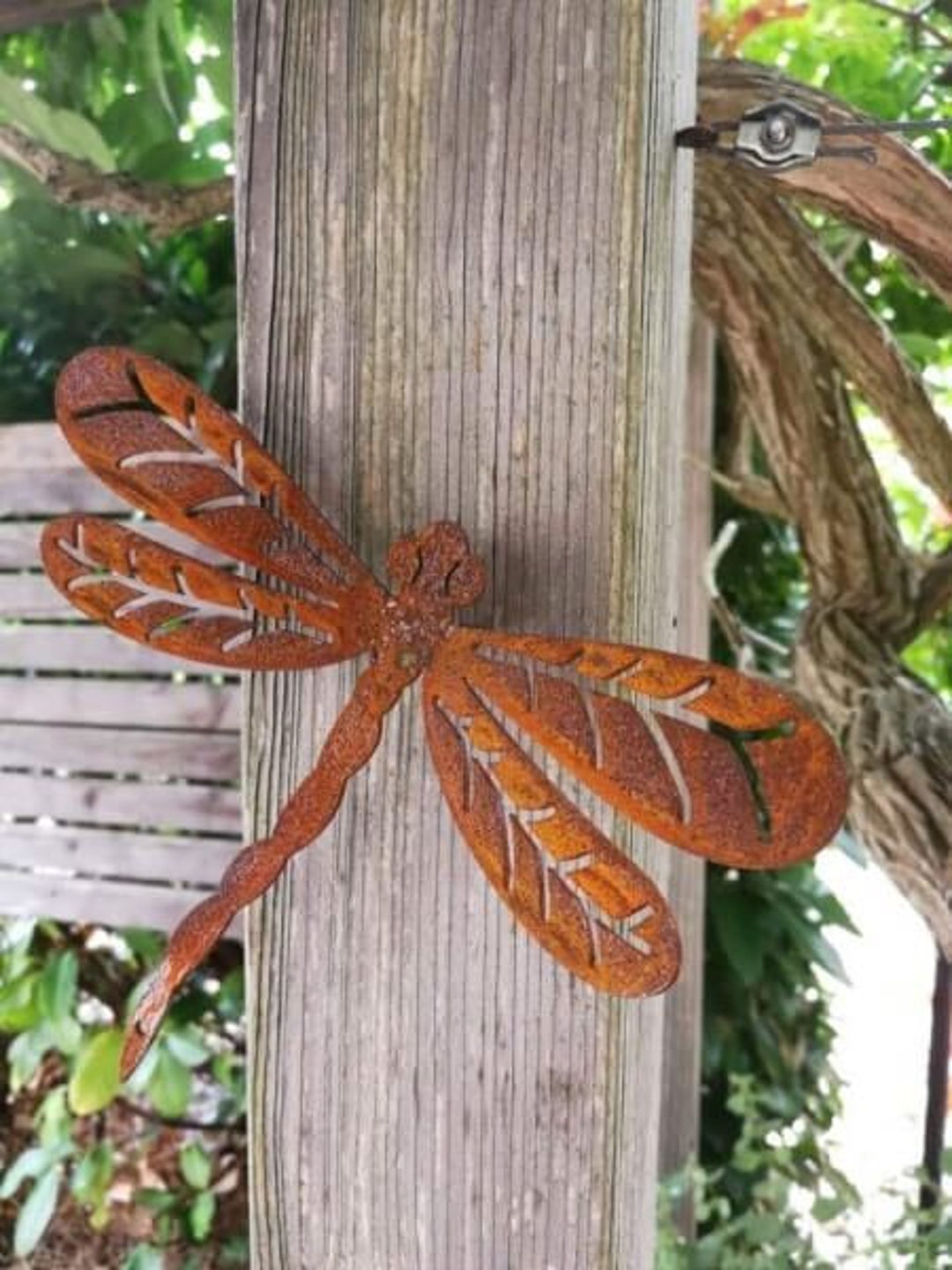 Patina Dragonfly for Screwing Rust Decoration Garden Decoration Crafts ...