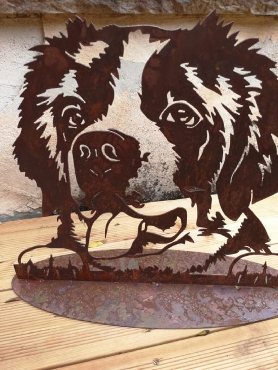 Edelrost St. Bernard Garden Decoration Rust Metal Rust Decoration - Etsy