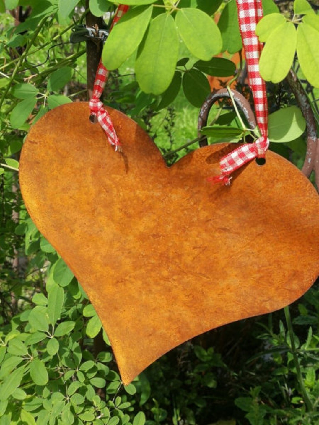Noble Rust Heart Symmetrical Garden Decoration Metal Rust Decoration - Etsy